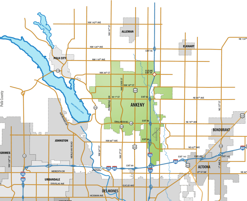 Ankeny Zip Code Map
